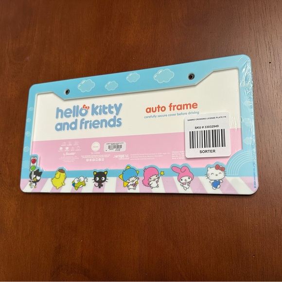 Sanrio | Other | Sanrio Hello Kitty Friends License Plate Frame | Poshmark